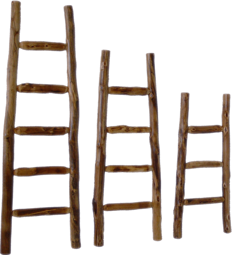 Aspen Log Kiva Ladder - Rustic Log Furniture of Utah