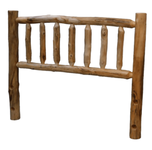 Aspen Log Standard Headboard - Rustic Log Furniture of Utah