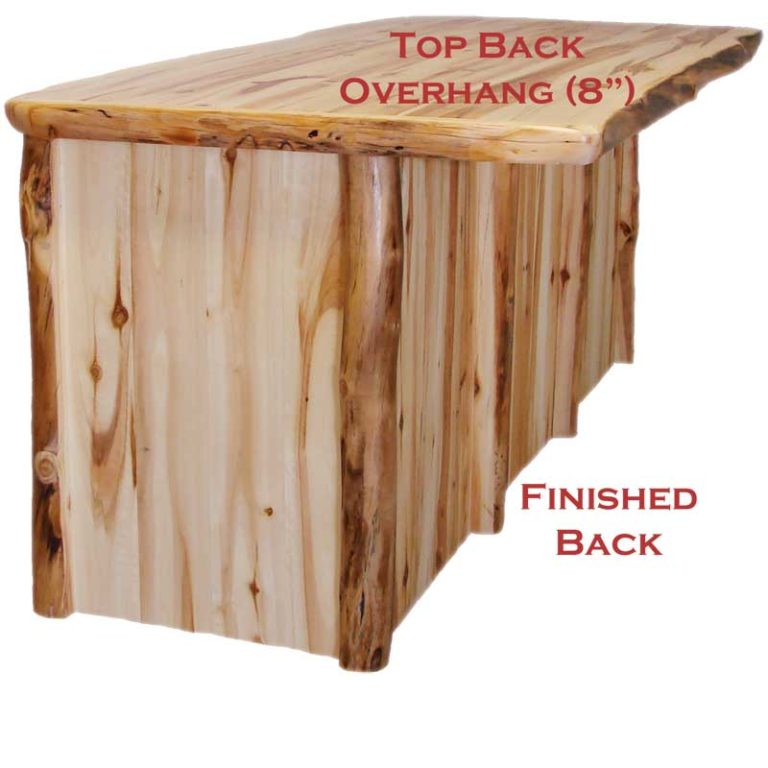 Aspen Log Desk - Rustic Log Furniture of Utah