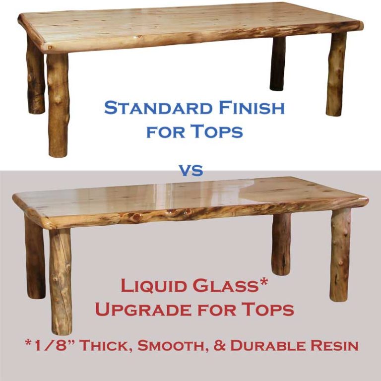 Aspen Log Dining Table - Rustic Log Furniture of Utah