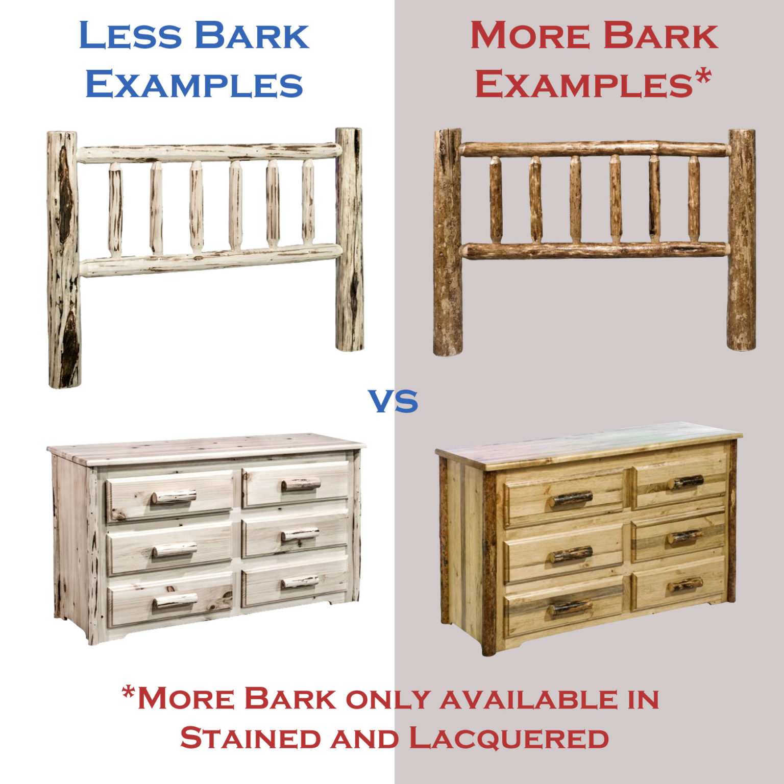 Skip-Peeled Pine Log Bookcase With Storage - Rustic Log Furniture of Utah